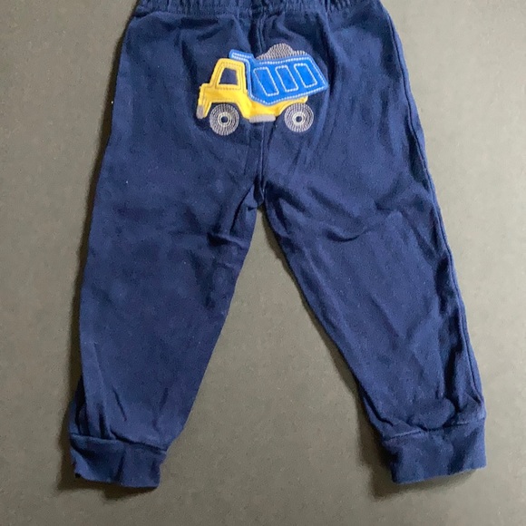 Carter's | Bottoms | Child Of Mine Carters Navy Blue Dump Truck Decal Pants Elastic Waist 8 Mo ...